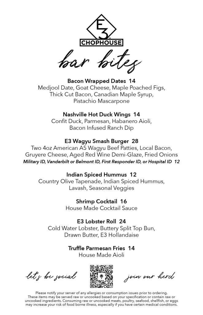 Night Train Bar – E3 Chophouse Nashville